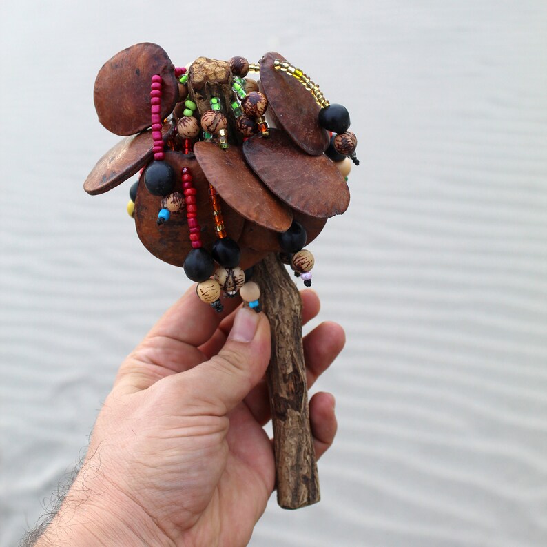 Shipibo Seed Rattle Maraca Handle Part Made From Aya Vine - Etsy