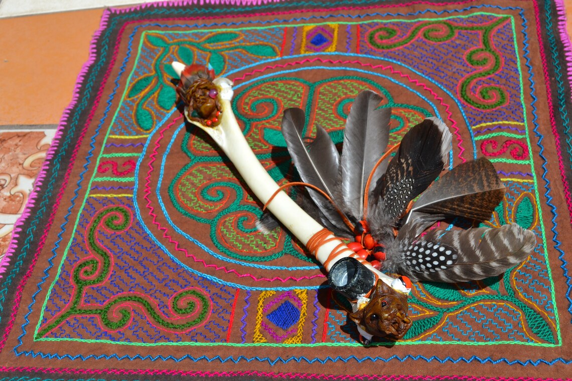 Shamanic Ceremonial Pipe Made of Condor Bone Machu Picchu | Etsy