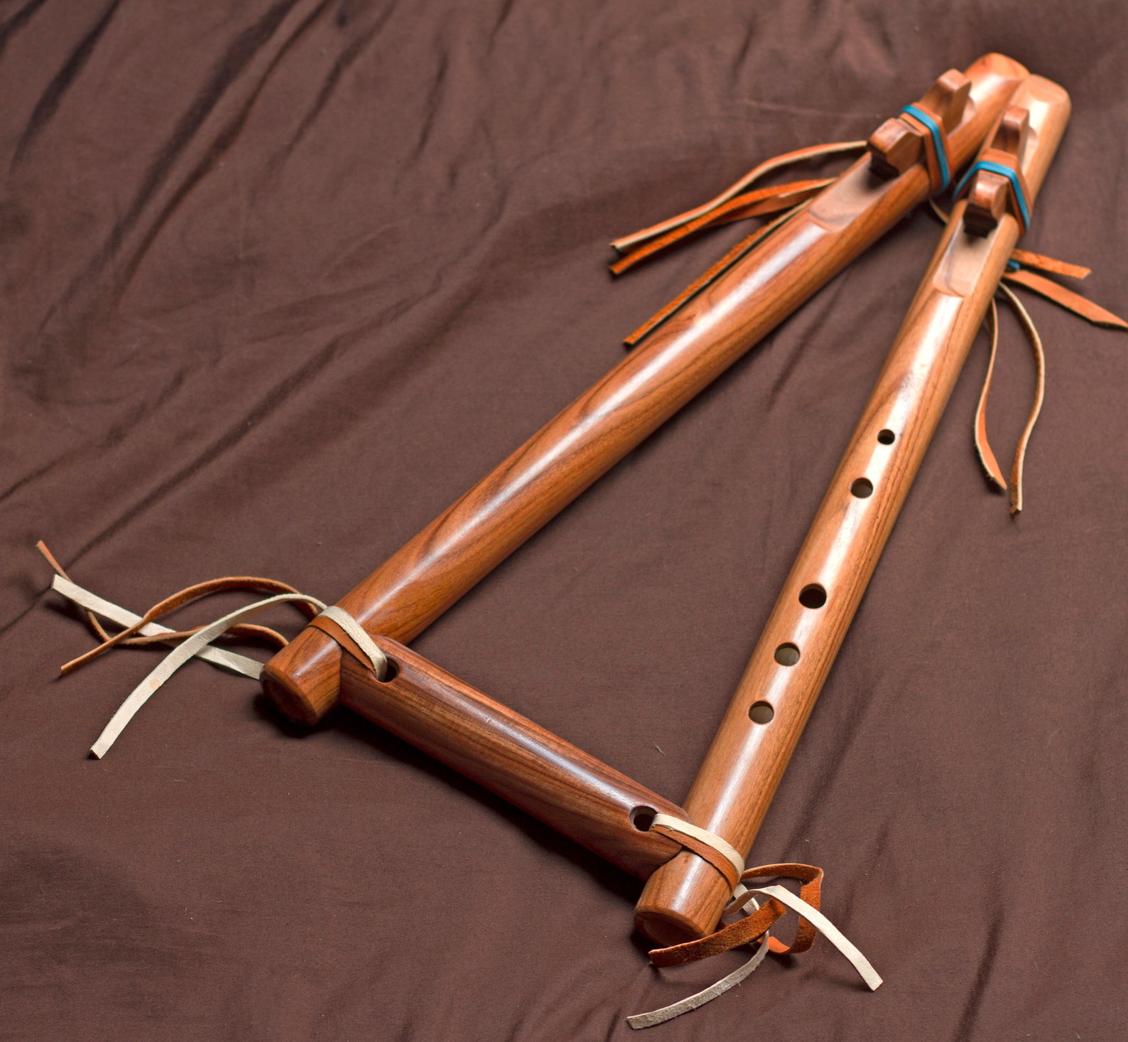 Double Drone Native American Flute Made of Jacaranda | Etsy