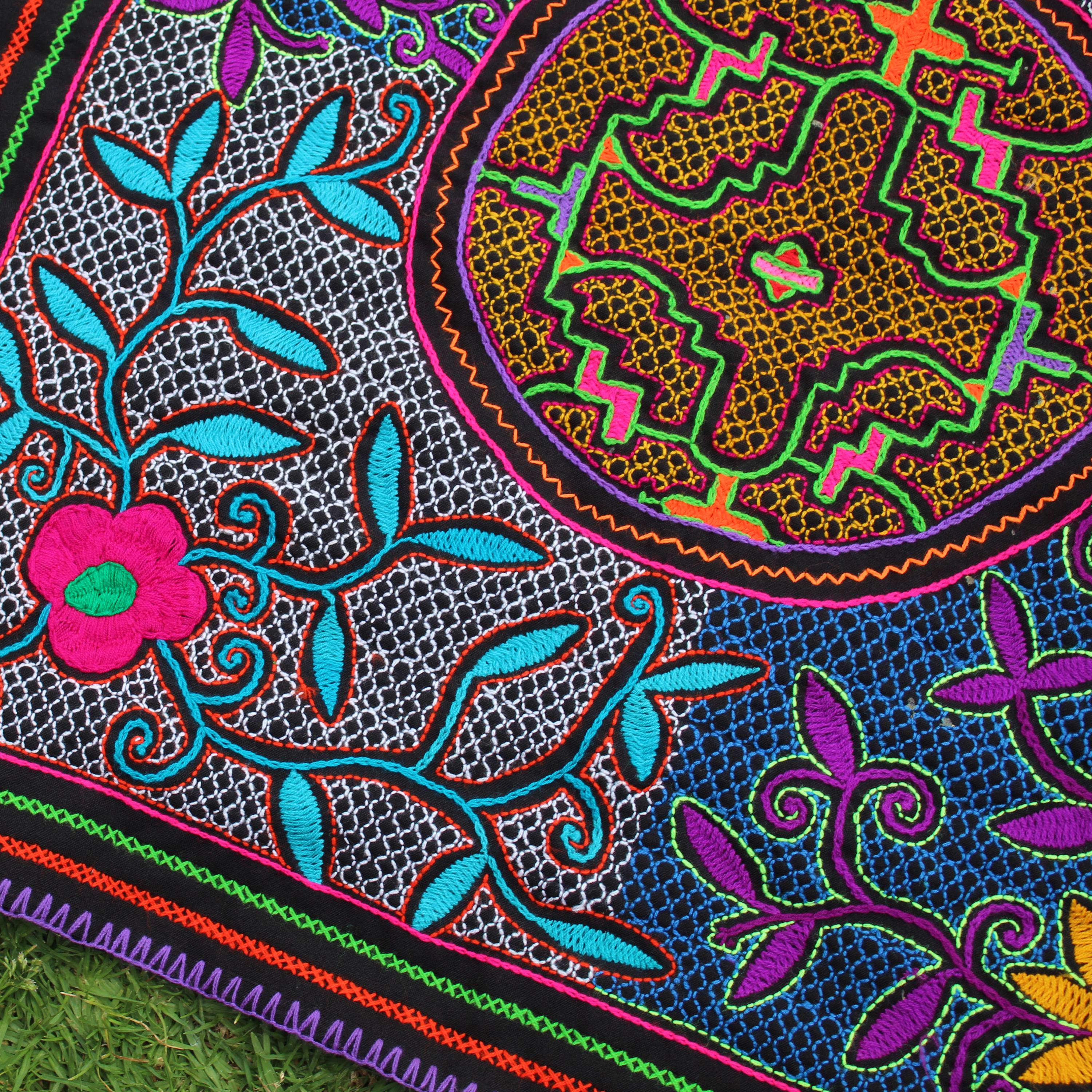 Shipibo Altar Cloth Made by Shipibo Female Shaman | 70 X 68 Cm ...