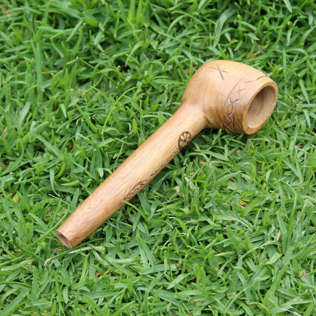 Handmade Tobacco Pipe Made of Moana | Mapacho Pipe | Hand Carved | With ...