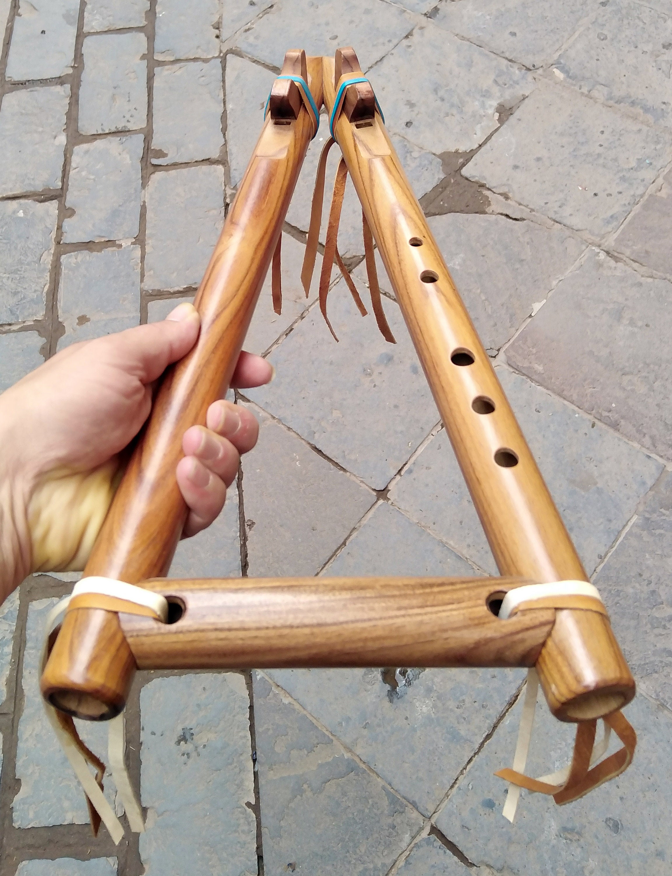 Double Drone Native American Flute Made of Jacaranda | Etsy
