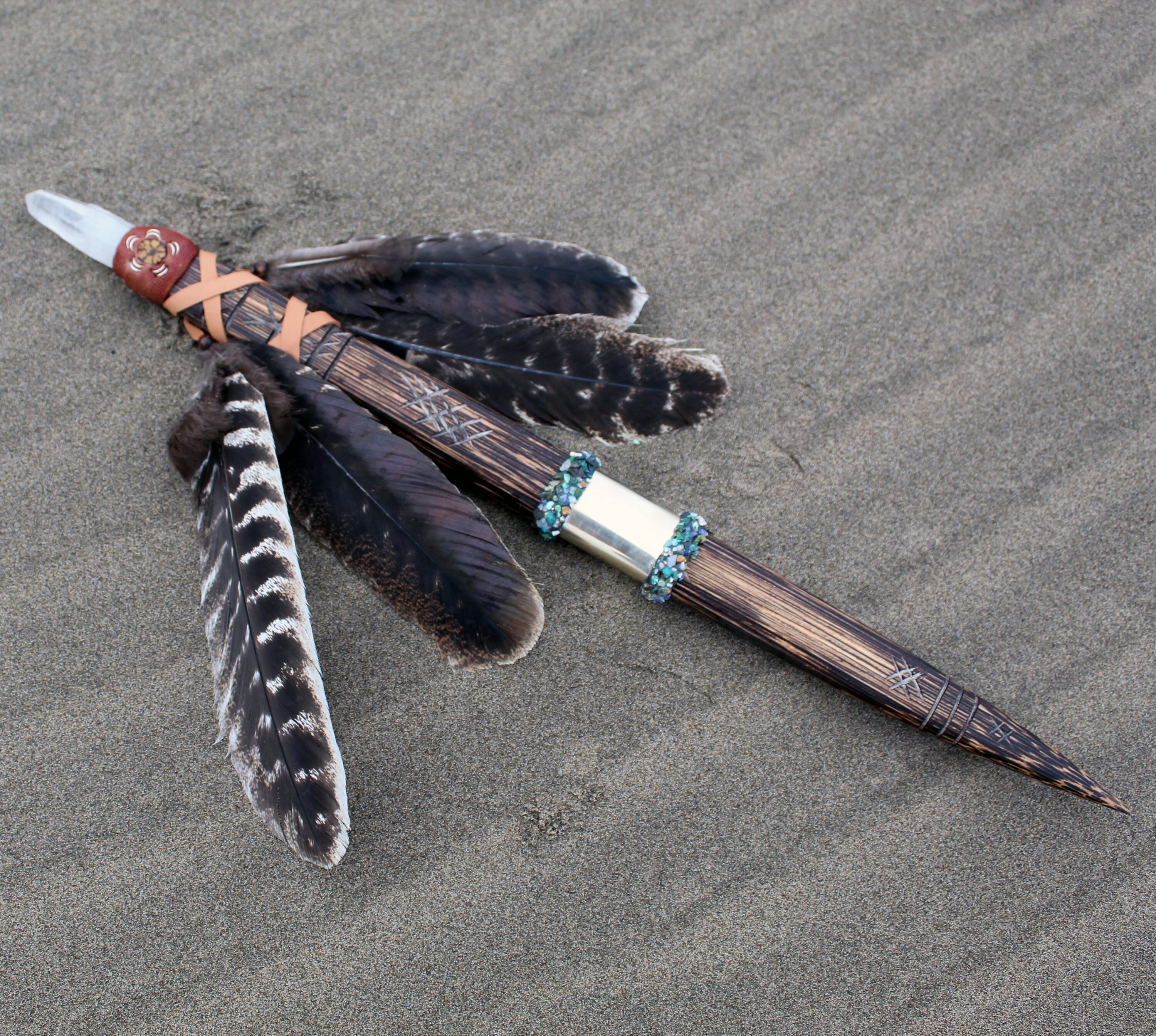 Shaman's Talking Stick Made of Chonta Wood Decorated - Etsy