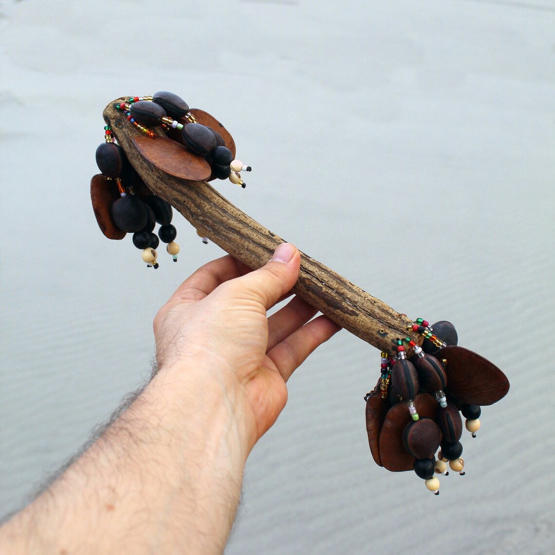 Shipibo Seed Rattle Maraca Handle Part Made From Aya Vine - Etsy