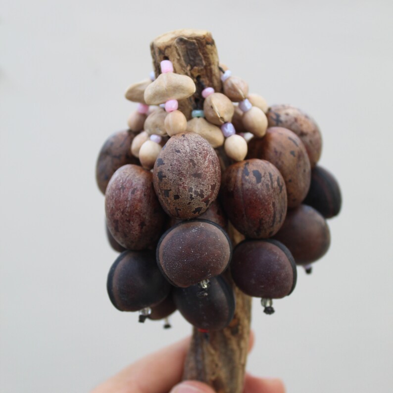 Shipibo Seed Rattle Maraca Handle Part Made From Aya Vine - Etsy