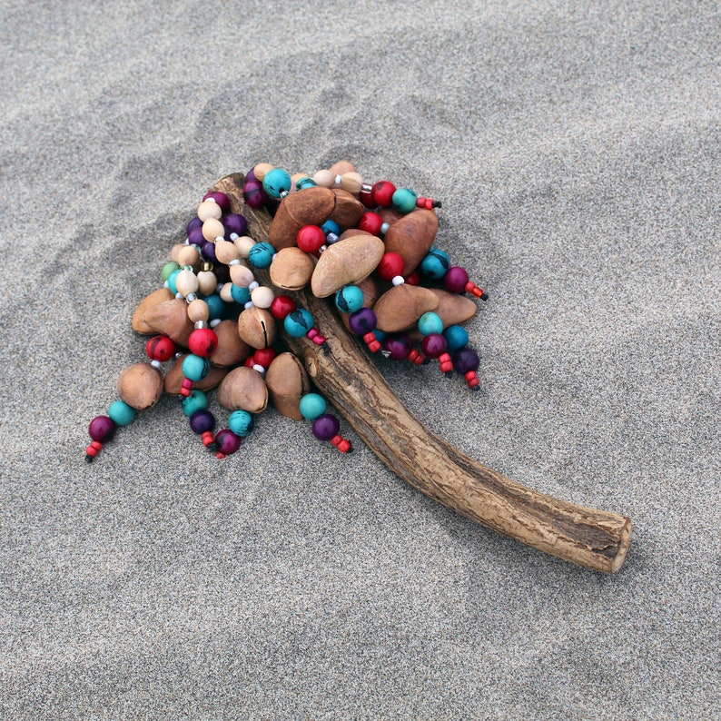 Shipibo Seed Rattle Maraca Handle Part Made From Aya Vine - Etsy