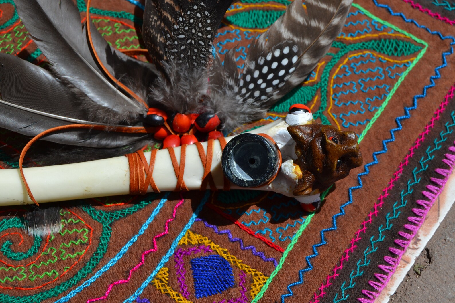 Shamanic Ceremonial Pipe Made of Condor Bone Machu Picchu | Etsy