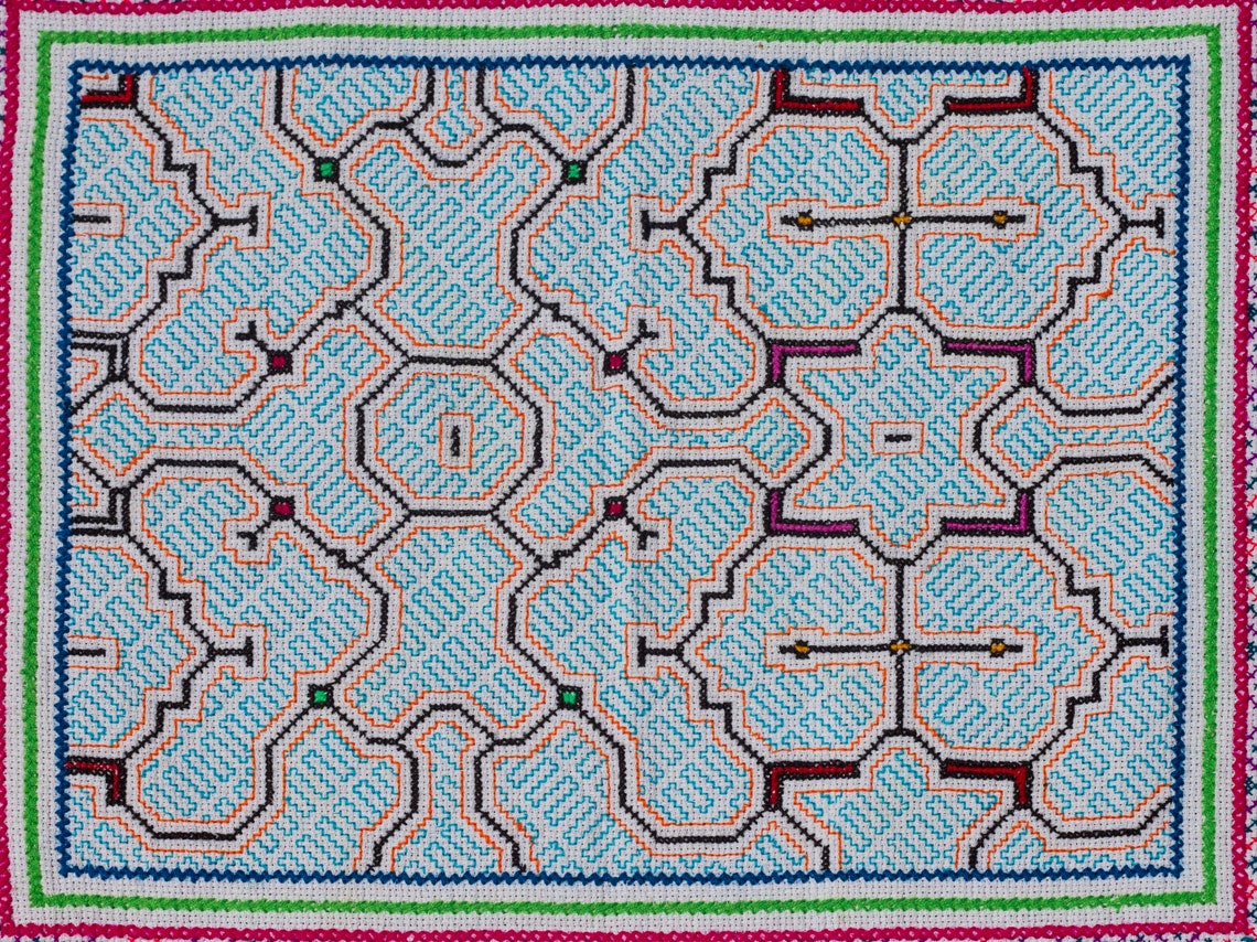 Shipibo Altar Cloth made by Shipibo Female Shaman 72 x 65 cm | Etsy