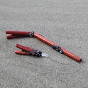 Kuripe Tepi Set Double Nose Made of Palo Sangre - Etsy