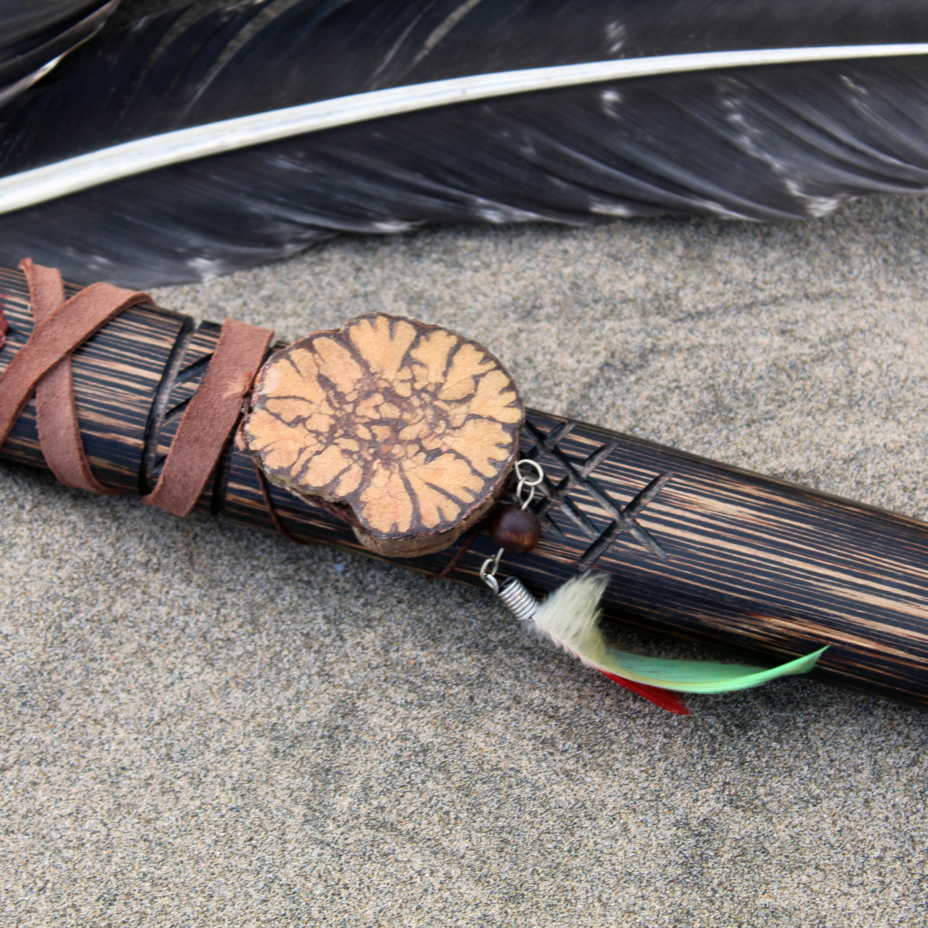 Shaman's Talking Stick Made of Chonta Wood Decorated - Etsy