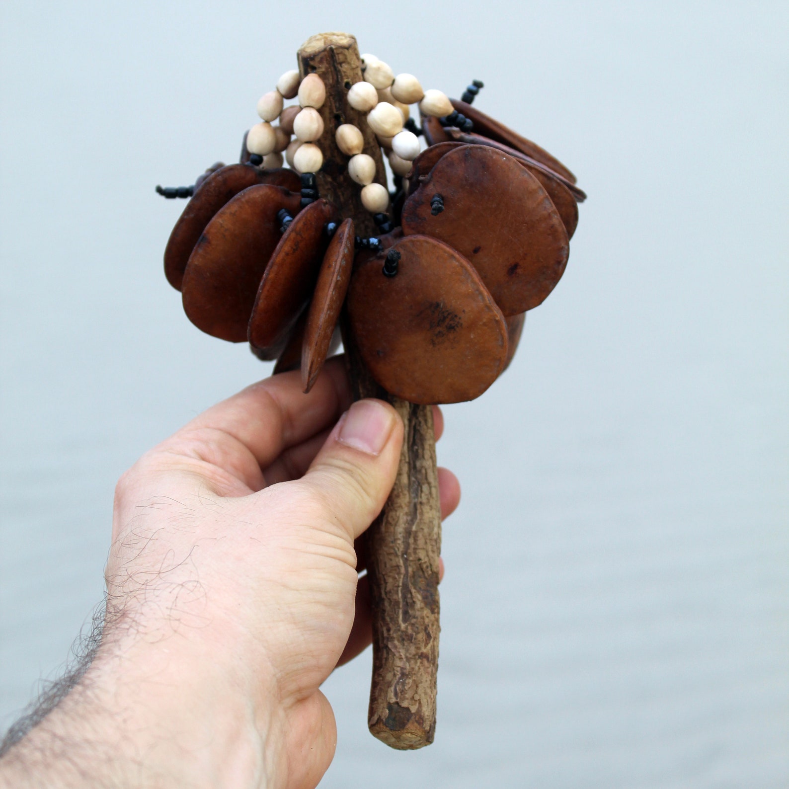 Shipibo Seed Rattle Maraca Handle Part Made From Aya Vine - Etsy