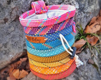 Chalk Bag Made From Retired Climbing Rope - Upcycled and Sustainable ...