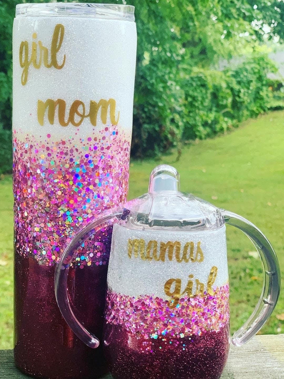 Mommy And Me Tumbler Set Etsy