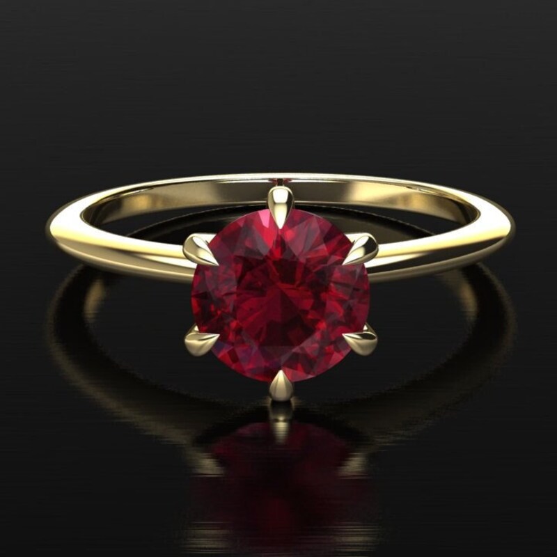 Solitaire Jewelry - Etsy