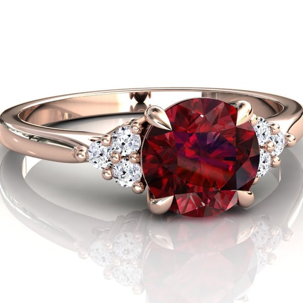Ruby Engagement Ring - Etsy