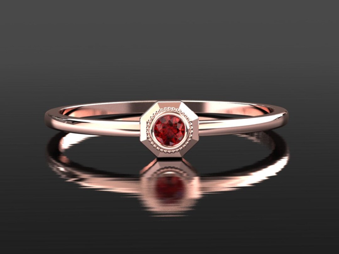 Dainty Ruby Ring | Engagement Ring | Birthstone Ring | Stacking Ring ...