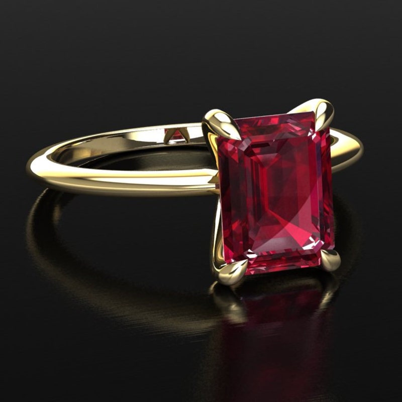 Ruby Engagement Ring - Etsy