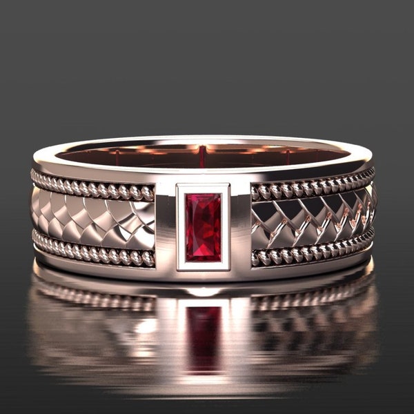 Ruby Wedding Ring - Etsy