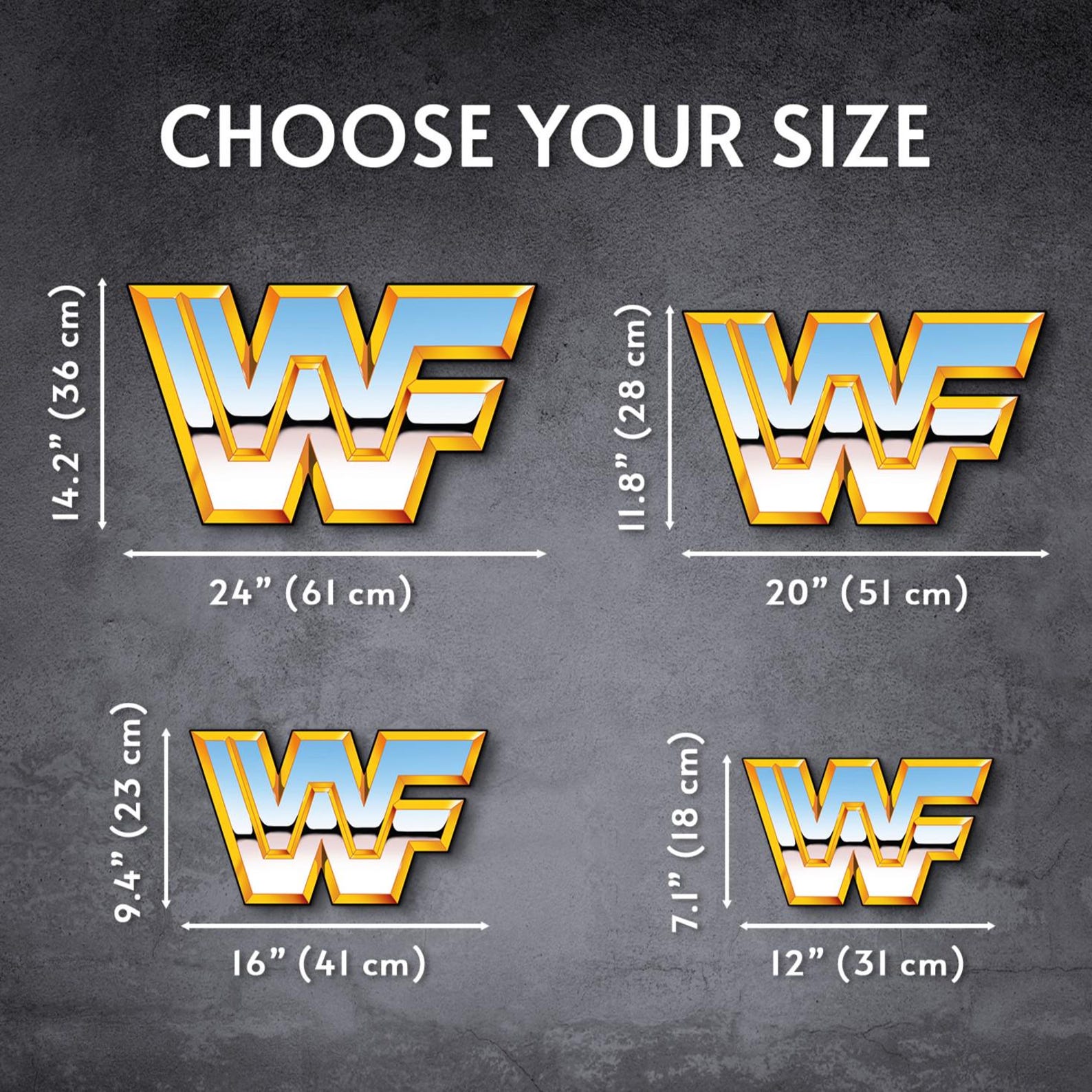 WWF Neon Sign, WWF Led Sign, Wwf Logo Sign, Wwf Gift, Wrestling Decor ...