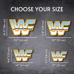 WWF Neon Sign, WWF Led Sign, Wwf Logo Sign, Wwf Gift, Wrestling Decor ...