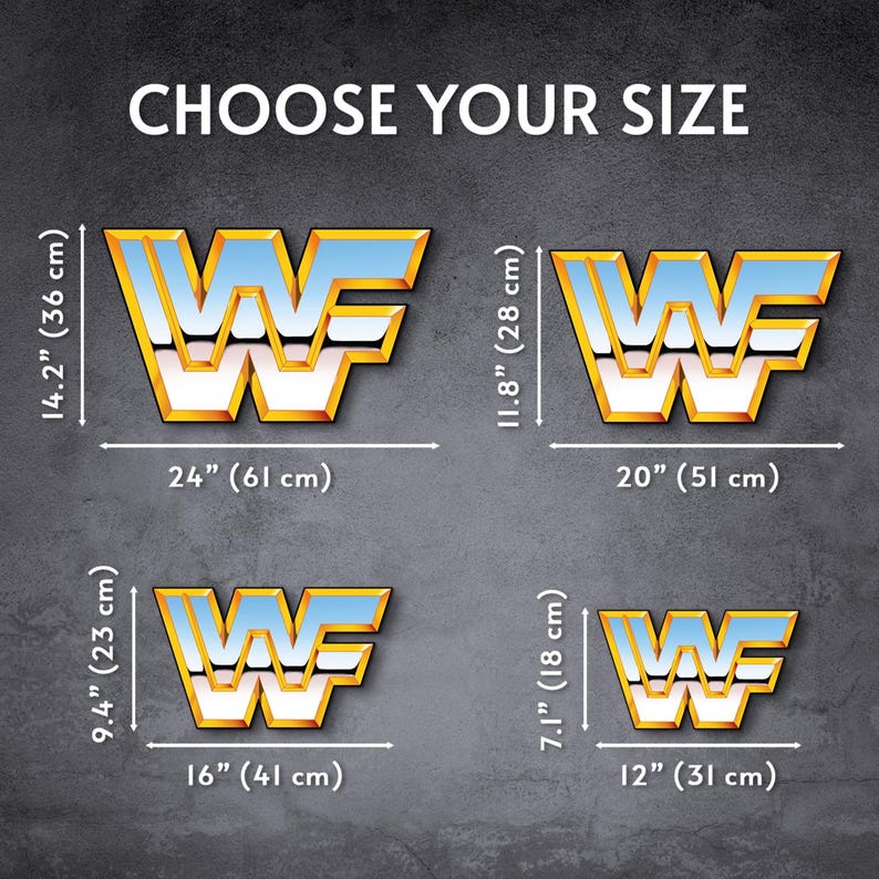 WWF Neon Sign, WWF Led Sign, Wwf Logo Sign, Wwf Gift, Wrestling Decor ...