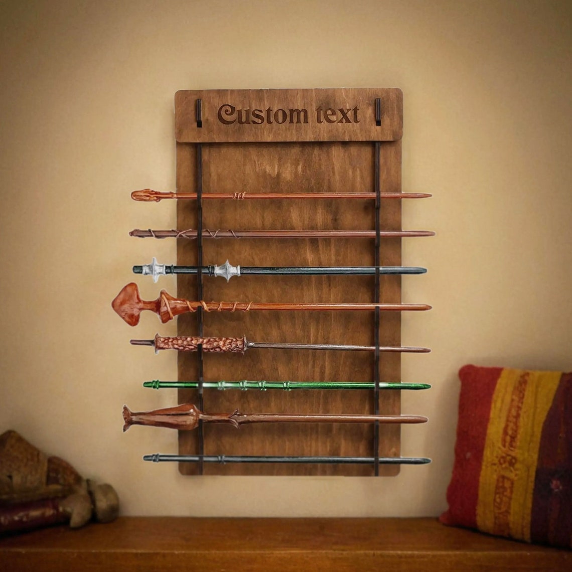 Wand Display, Wand Holder, Custom Wand Stand,wizard Wand Stand,magic ...