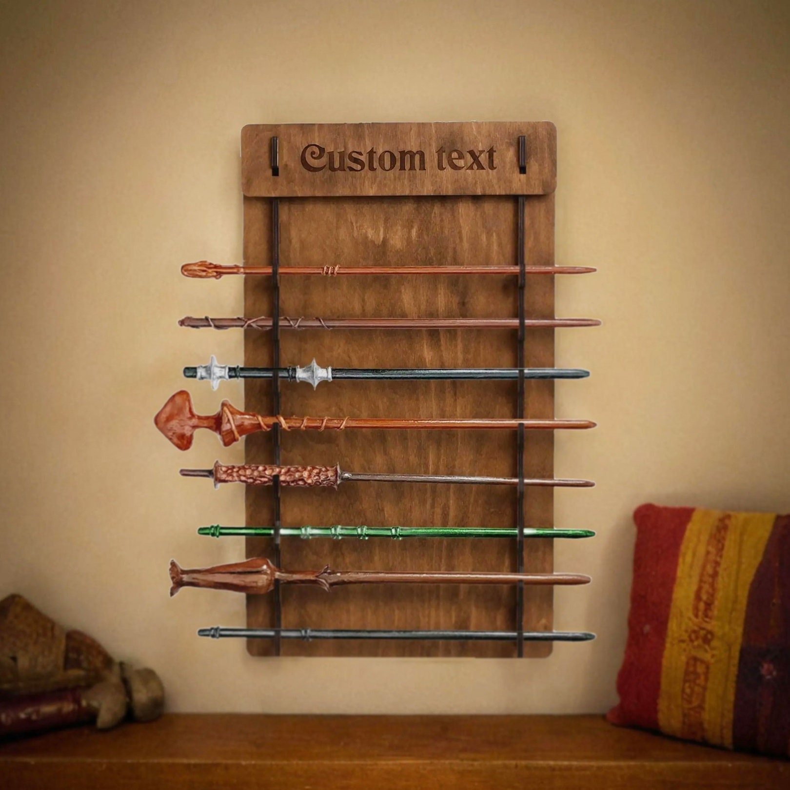 Wand Display, Wand Holder, Custom Wand Stand,wizard Wand Stand,magic ...