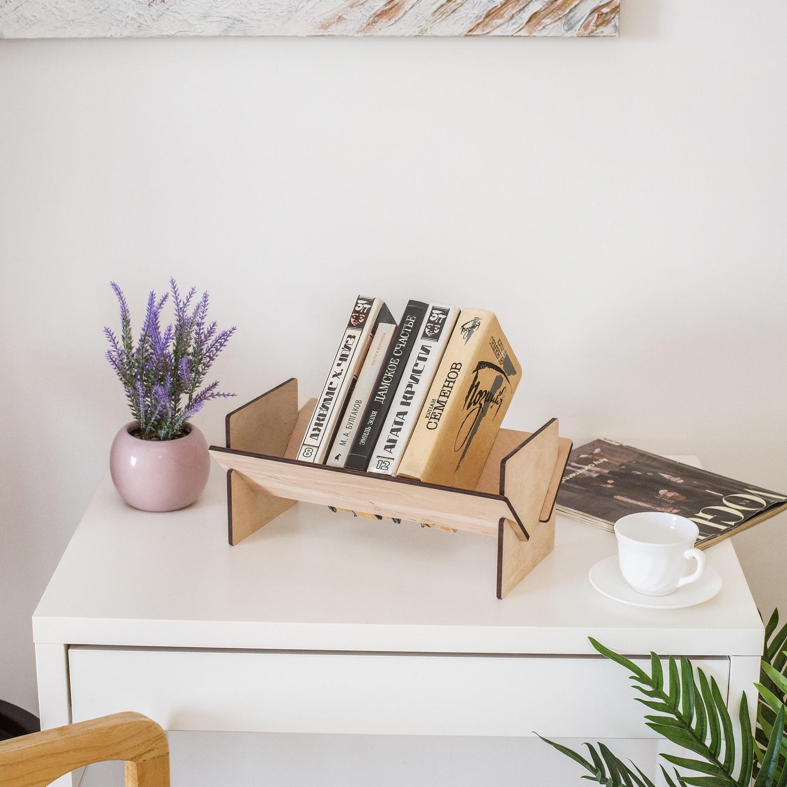 Table Top Book Shelf, Small Bookcase, Desk Bookshelf, Free Standing ...