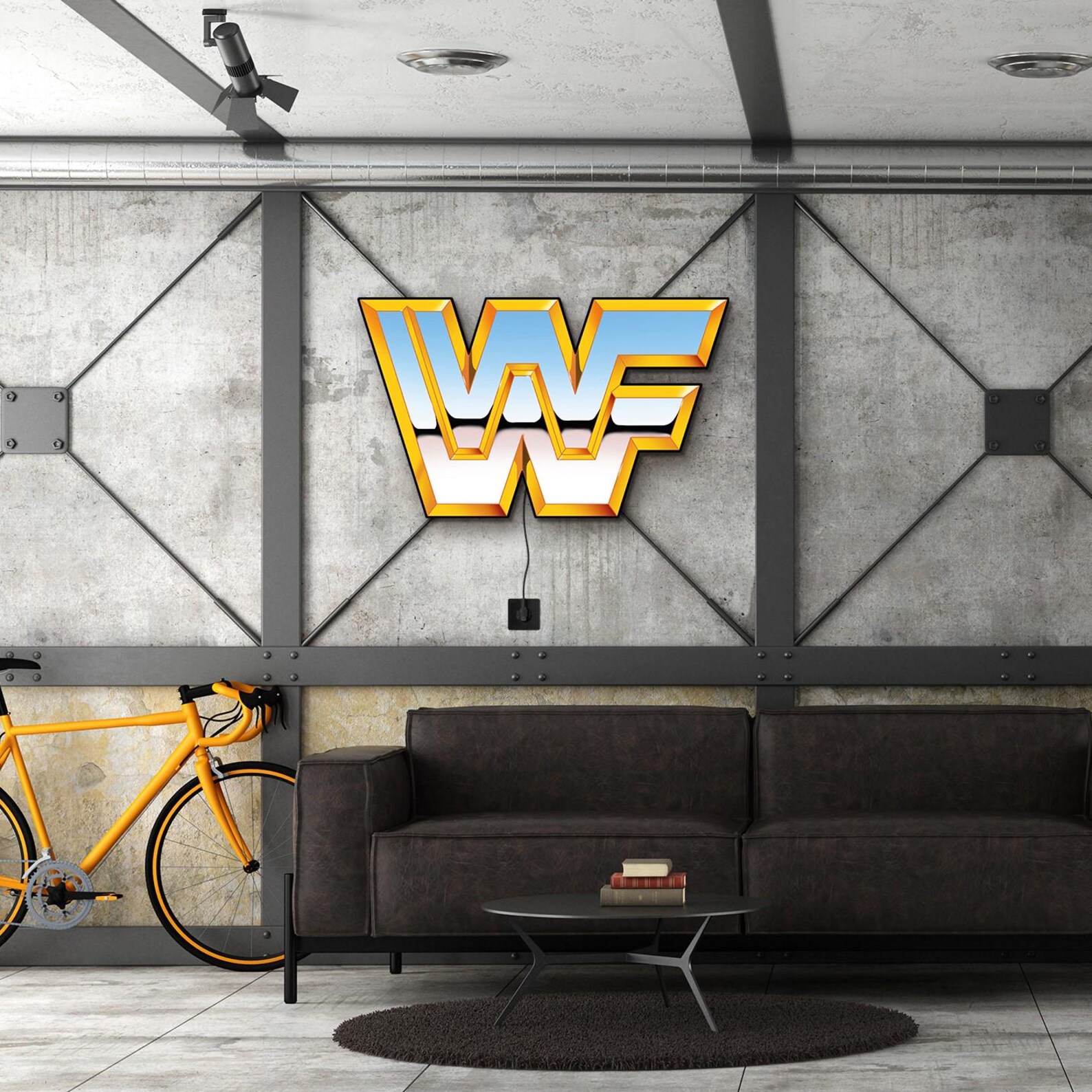 WWF Neon Sign, WWF Led Sign, Wwf Logo Sign, Wwf Gift, Wrestling Decor ...