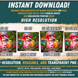 Totally Flamazing PNG, Funny Flamingo Sayings Sublimation Tumbler Wrap ...