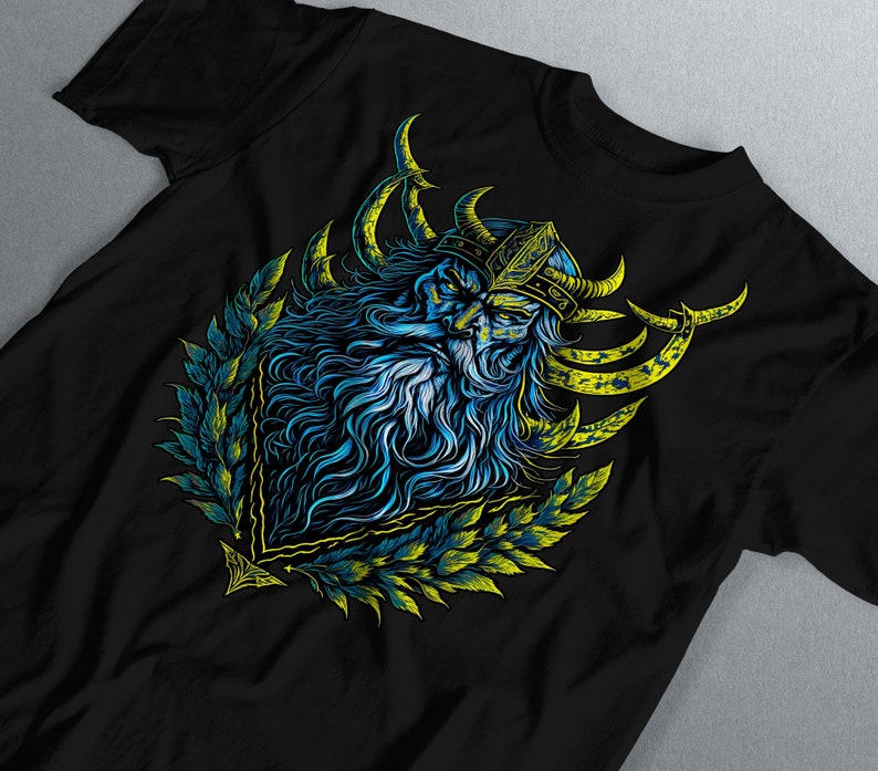 Odin Viking Warrior Beard Viking Old Man Valhalla Nordic - Etsy