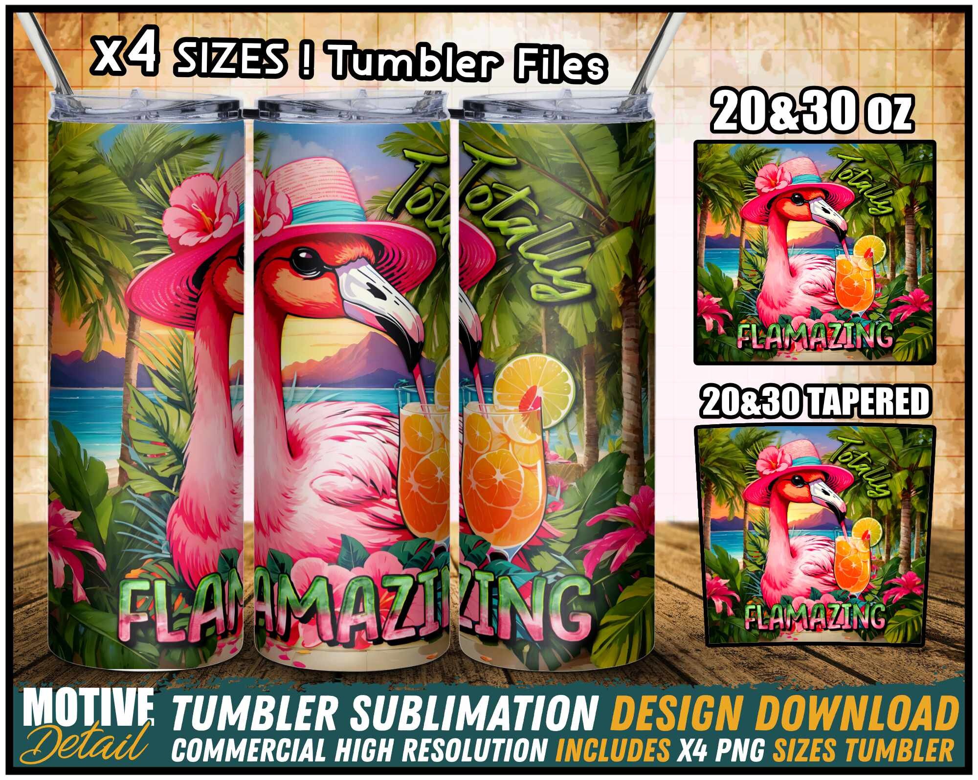 Totally Flamazing PNG, Funny Flamingo Sayings Sublimation Tumbler Wrap PNG, Tropical Parrot ...