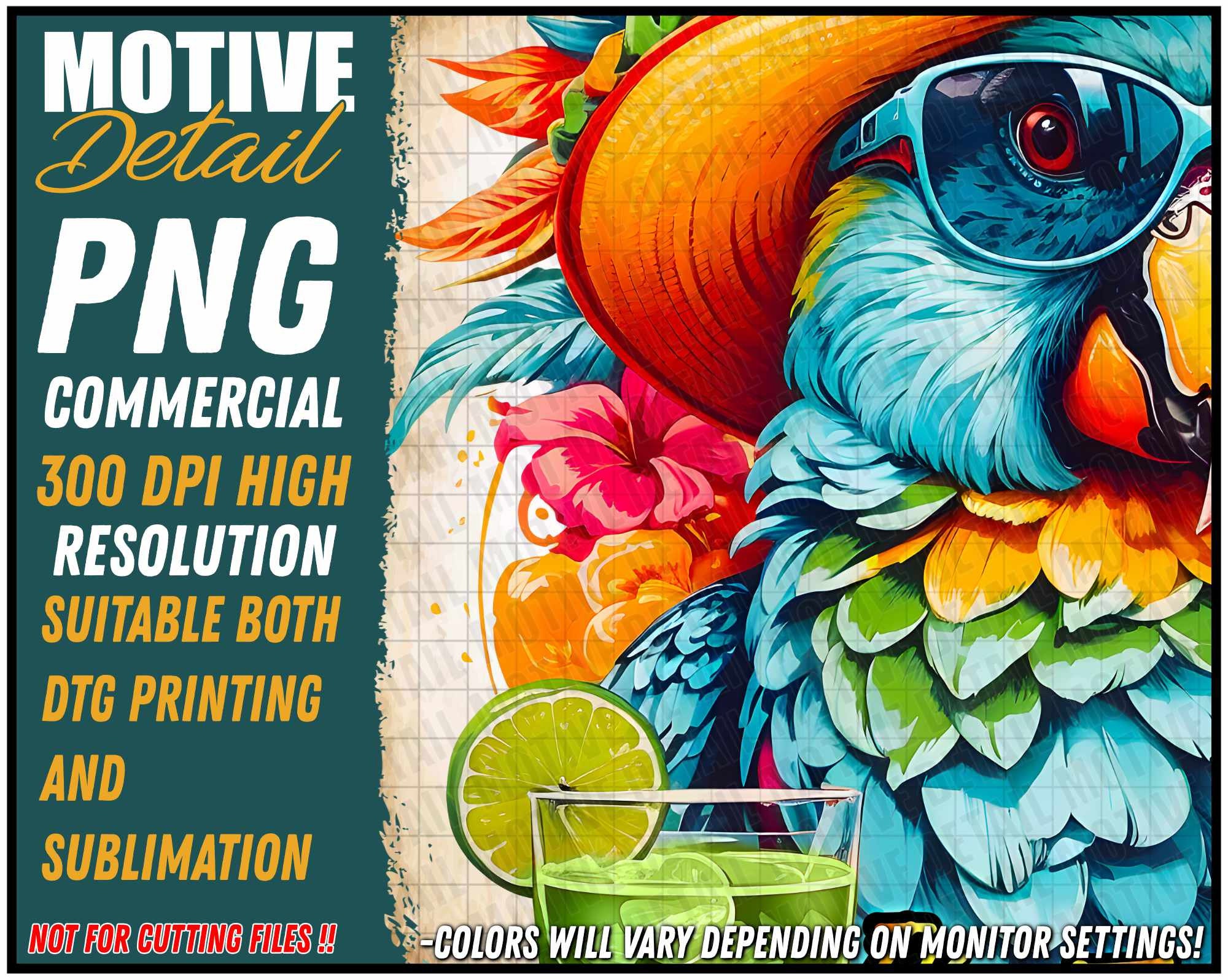 10 Cocktails and Parrots PNG Bundle, Margaritaville, Margarita ...