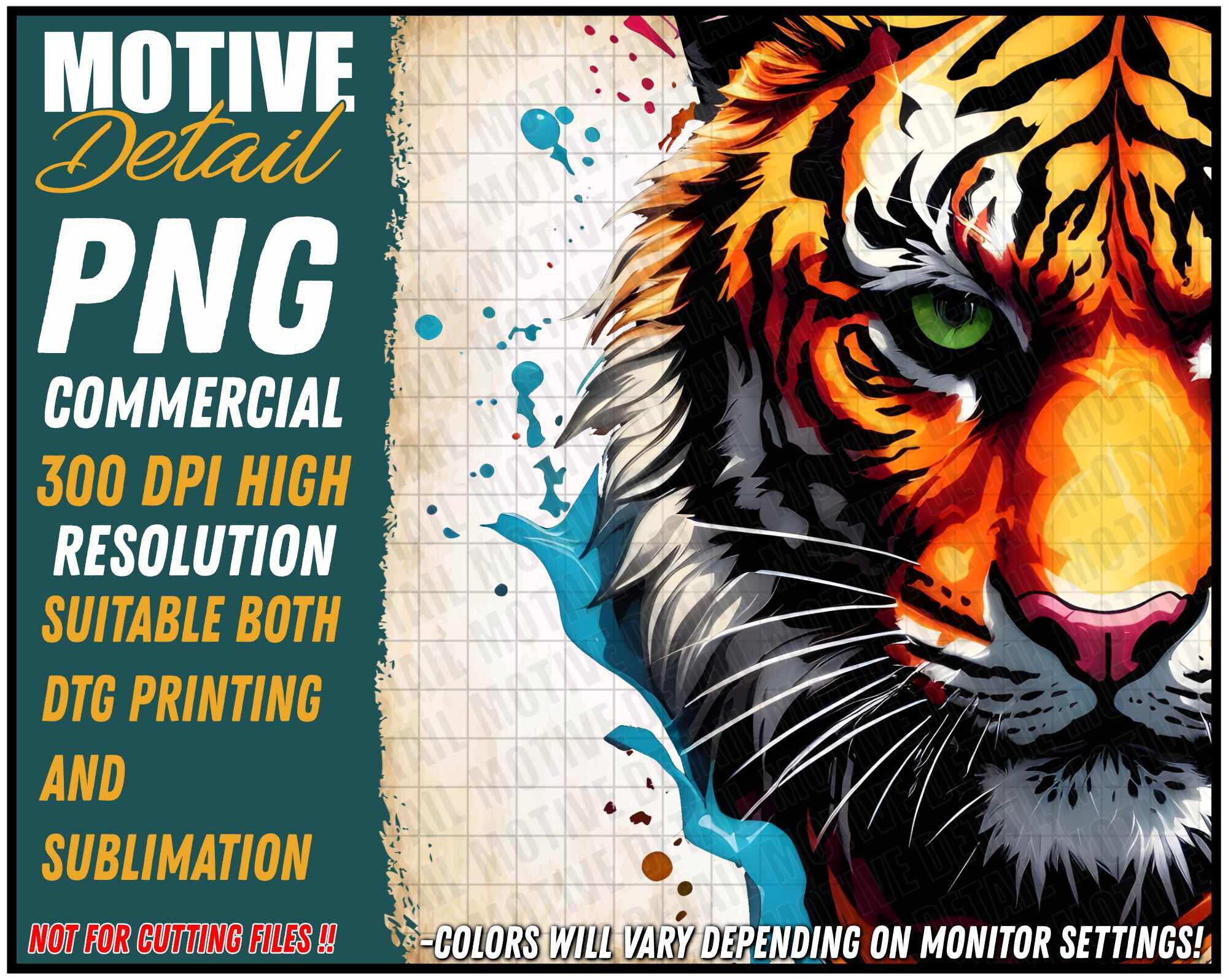 8 Tiger PNG Bundle Tiger PNG Sublimation Design 300 Dpi - Etsy