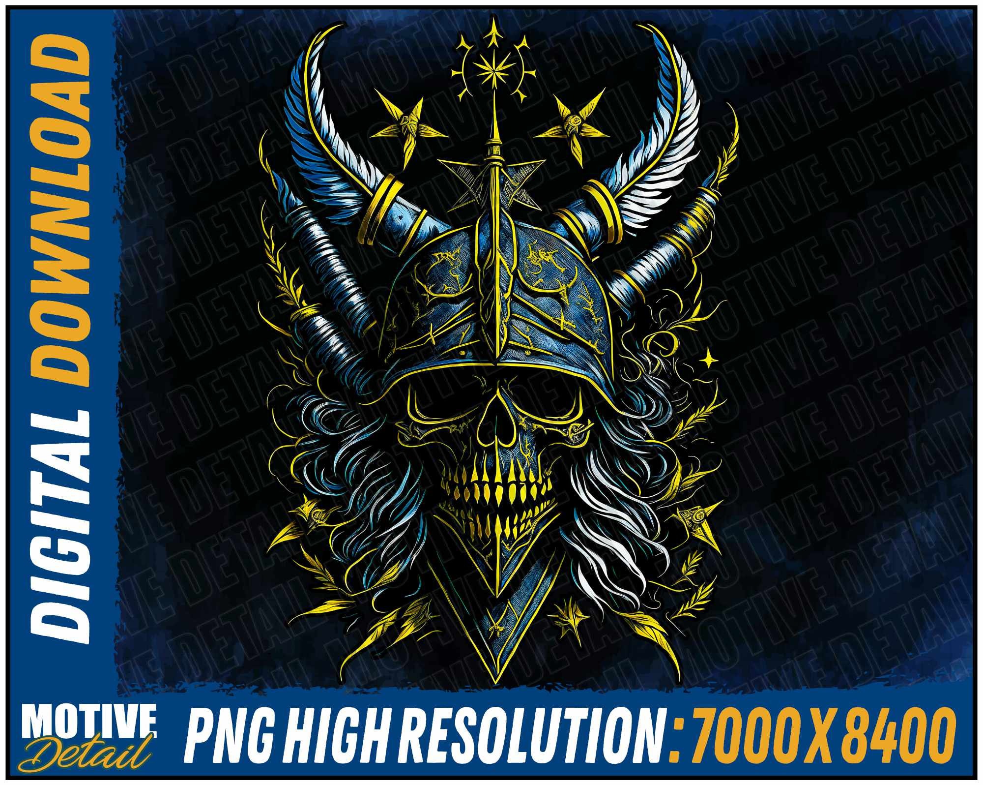 Valkyrie Viking Warrior Skull Viking Skulls Valhalla - Etsy