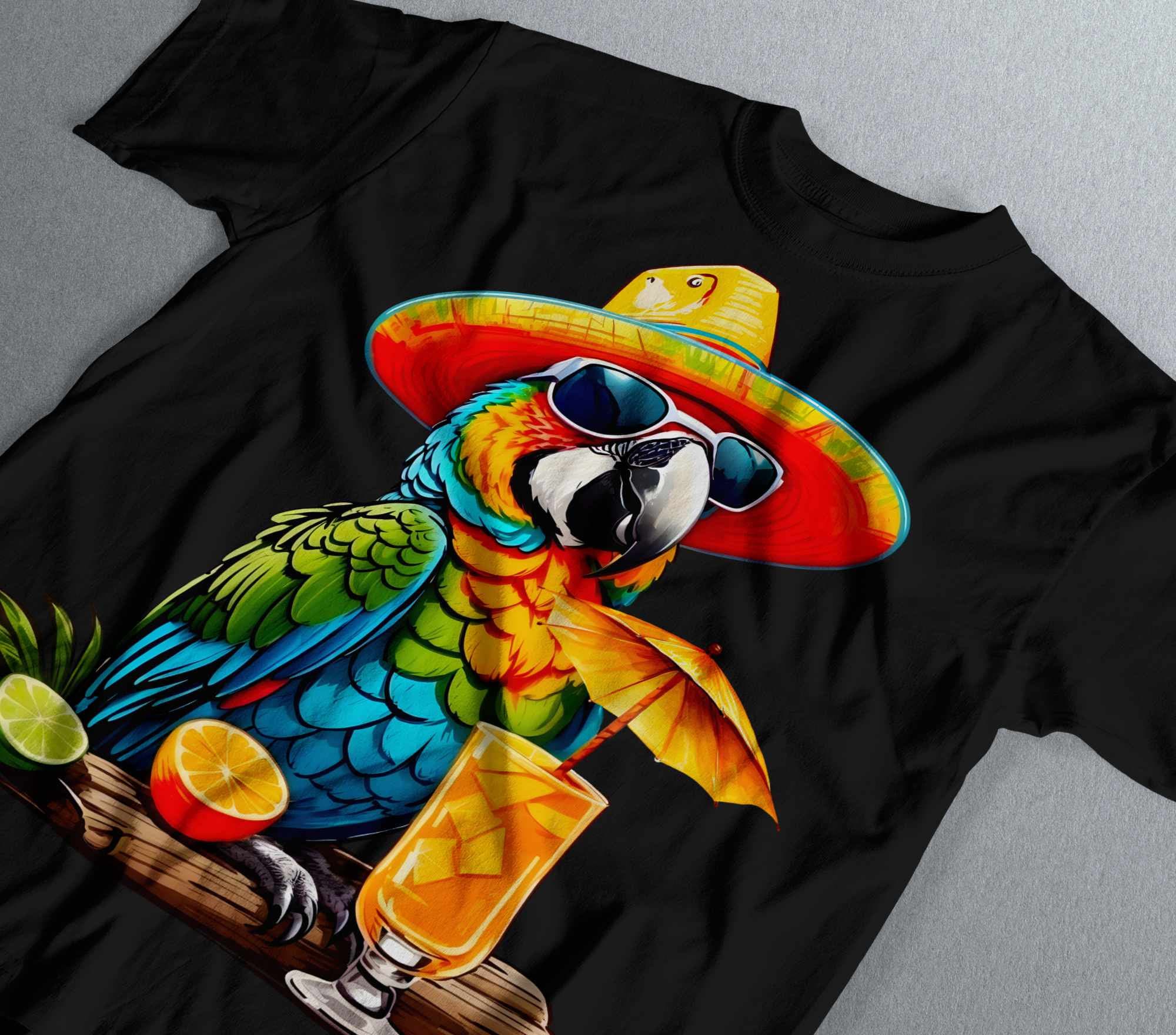 Bundle Cocktail Parrot PNG, Margarita PNG, Colorful Parrot Island Vibes ...