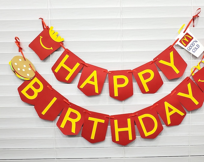 Mcdonald's Cupcake Toppers - Etsy Canada