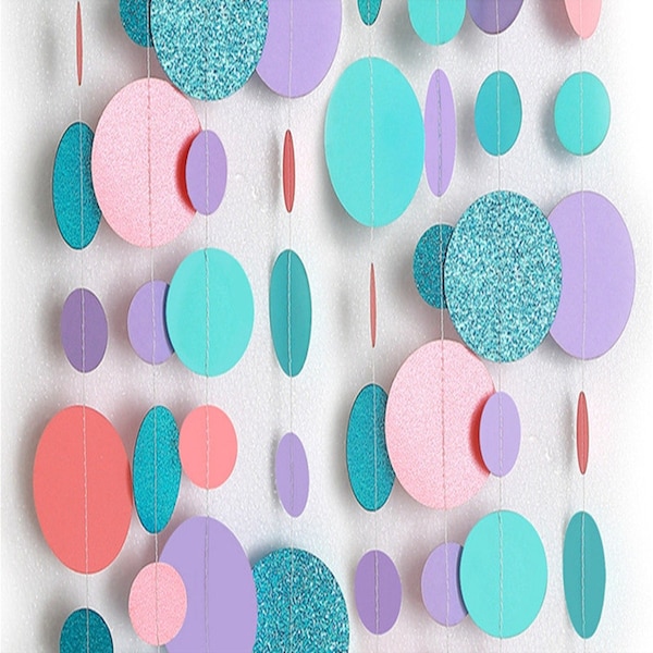 Paper Circle Garland - Etsy