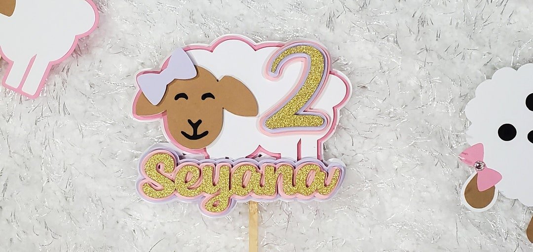 Lamb Cake Topper, Little Lamb Cake, Lamb Baby Shower, Little Lamb ...