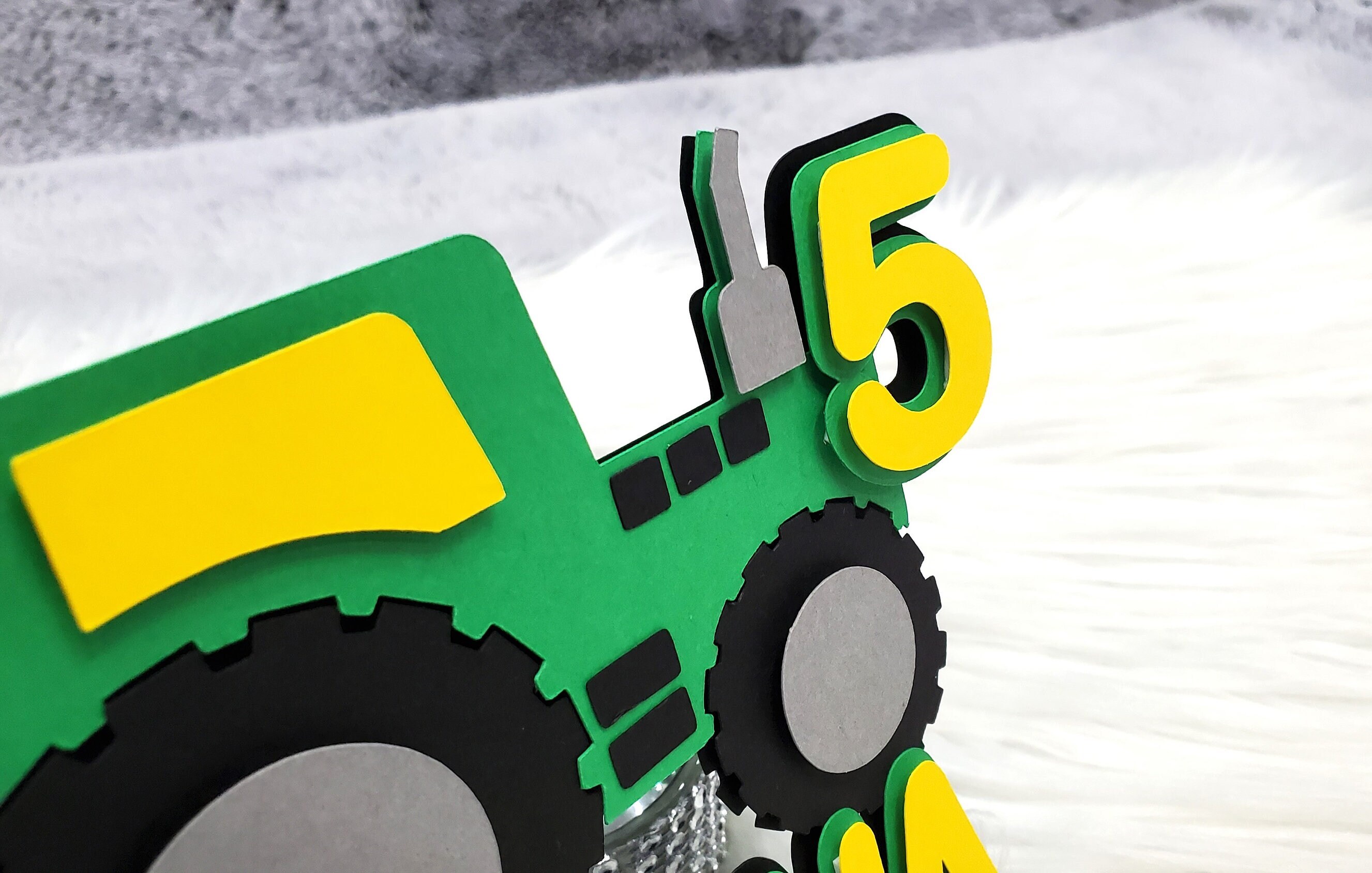Tractor Birthday Cake Topper, Tractor Birthday Decorations, Tractor ...