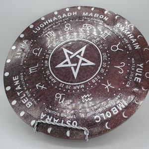 12" Wheel of the Year Altar Divination Plate - Customizable - Etsy