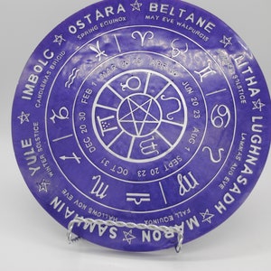 Wheel of the Year Altar Divination Plate - Customizable - Etsy