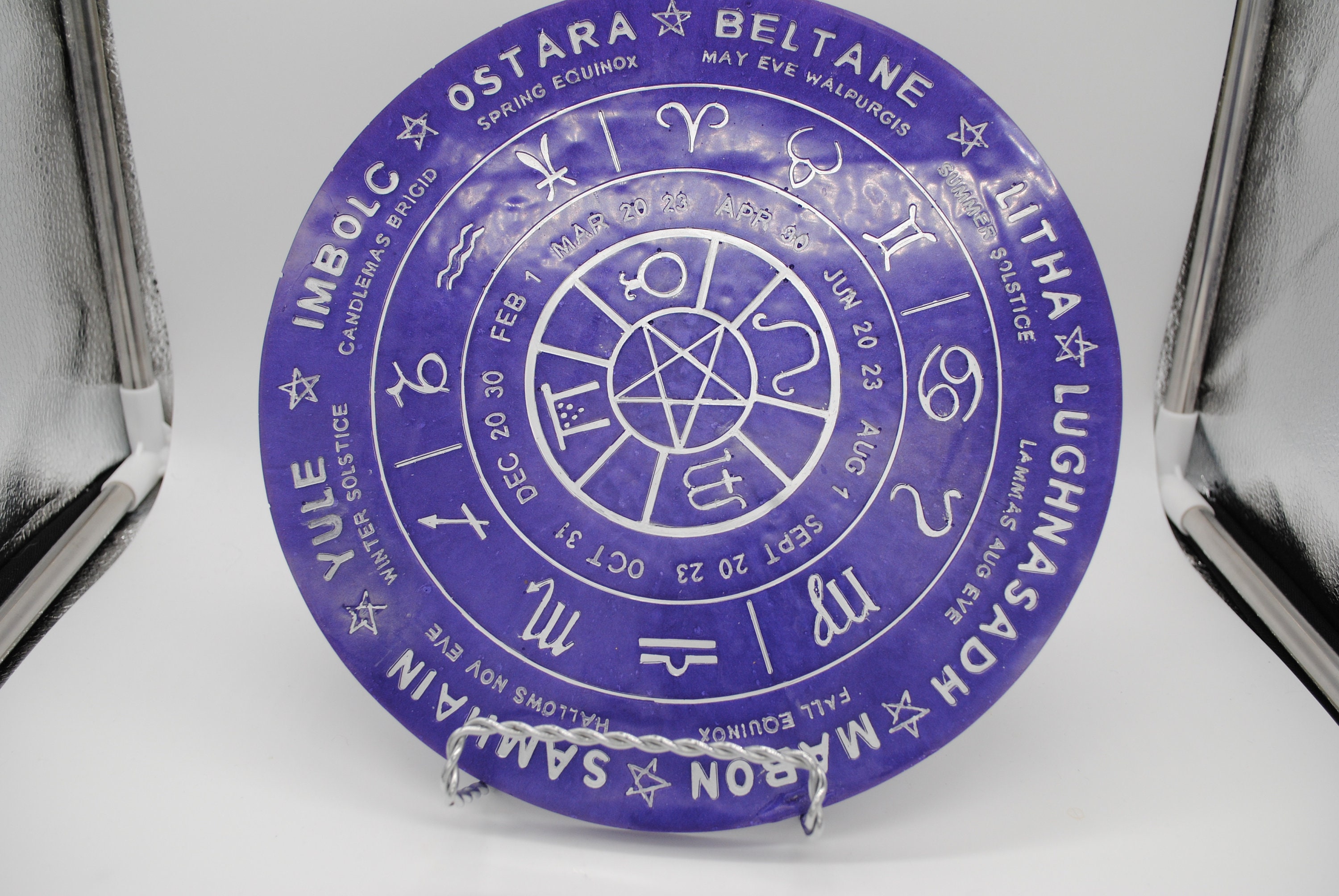 Wheel of the Year Altar Divination Plate Customizable - Etsy