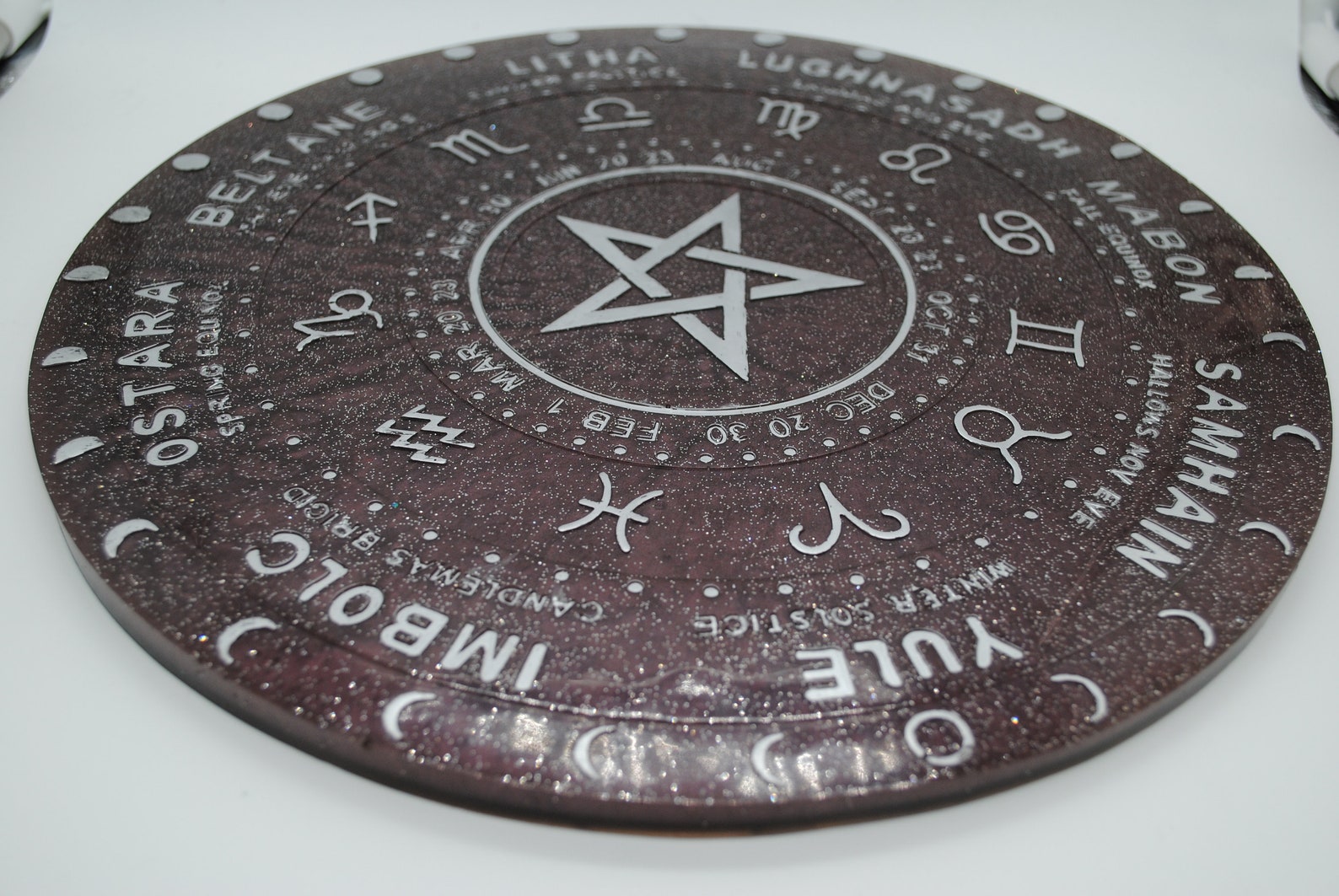 12" Wheel of the Year Altar Divination Plate - Customizable - Etsy