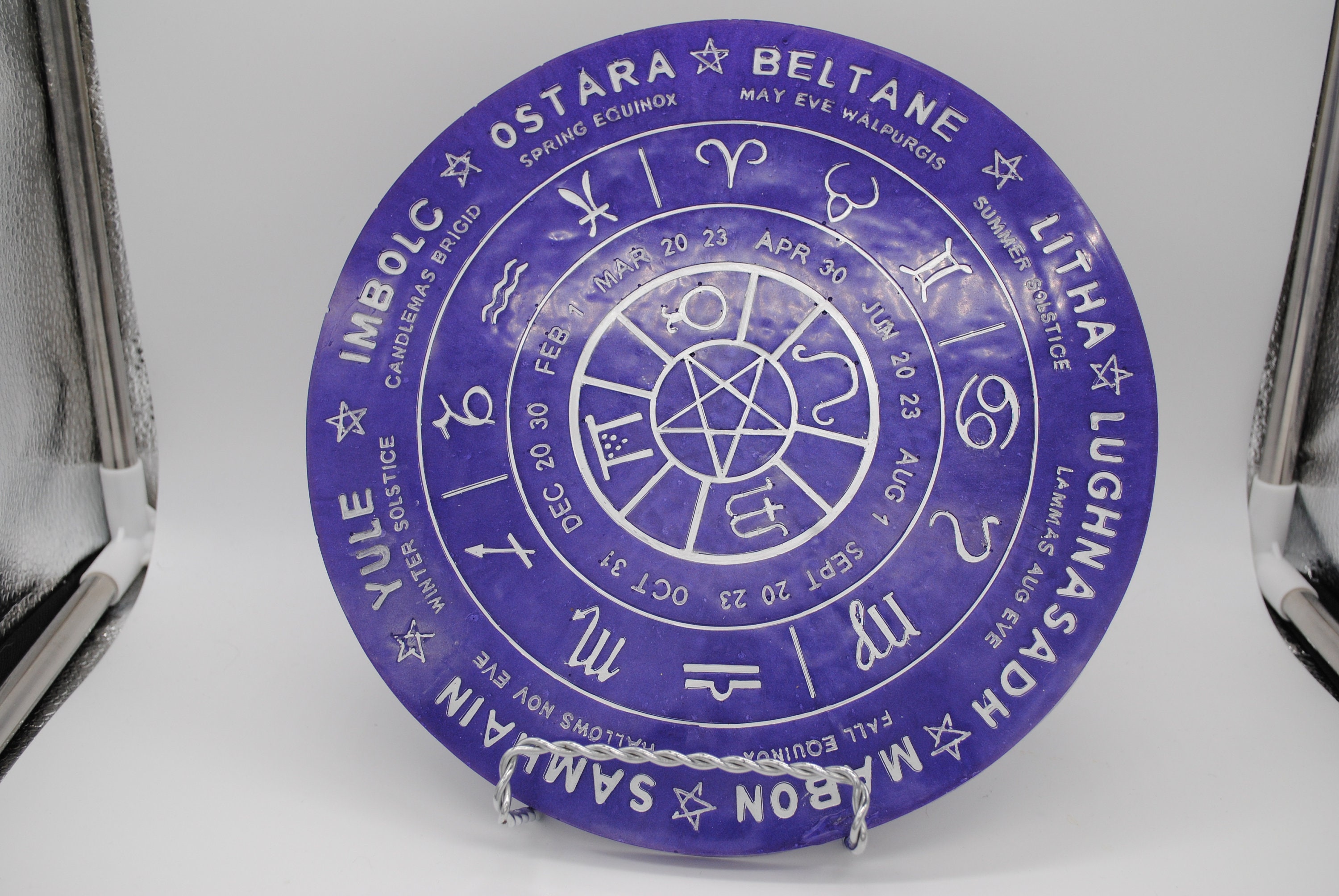 Wheel of the Year Altar Divination Plate - Customizable - Etsy
