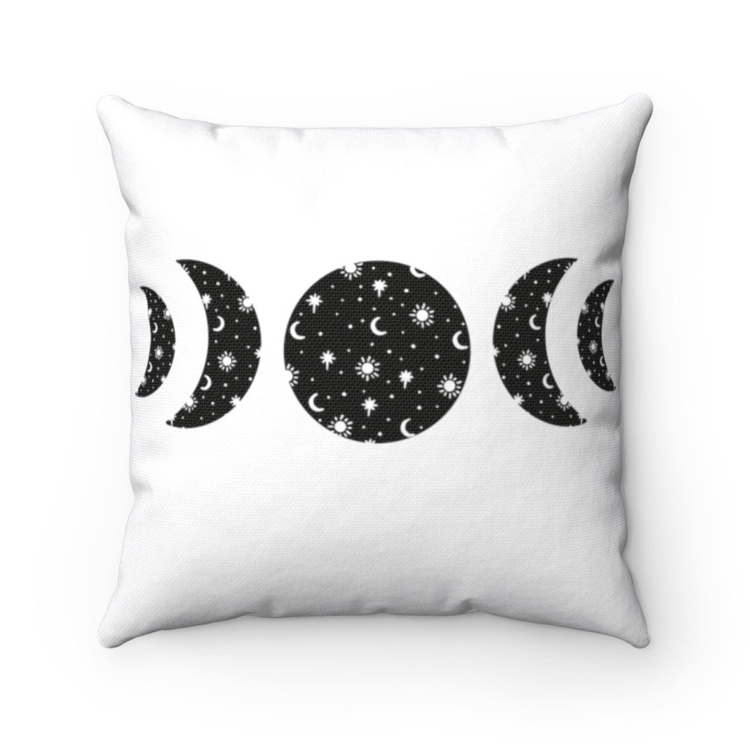 Moon Phases Square Pillow - Etsy