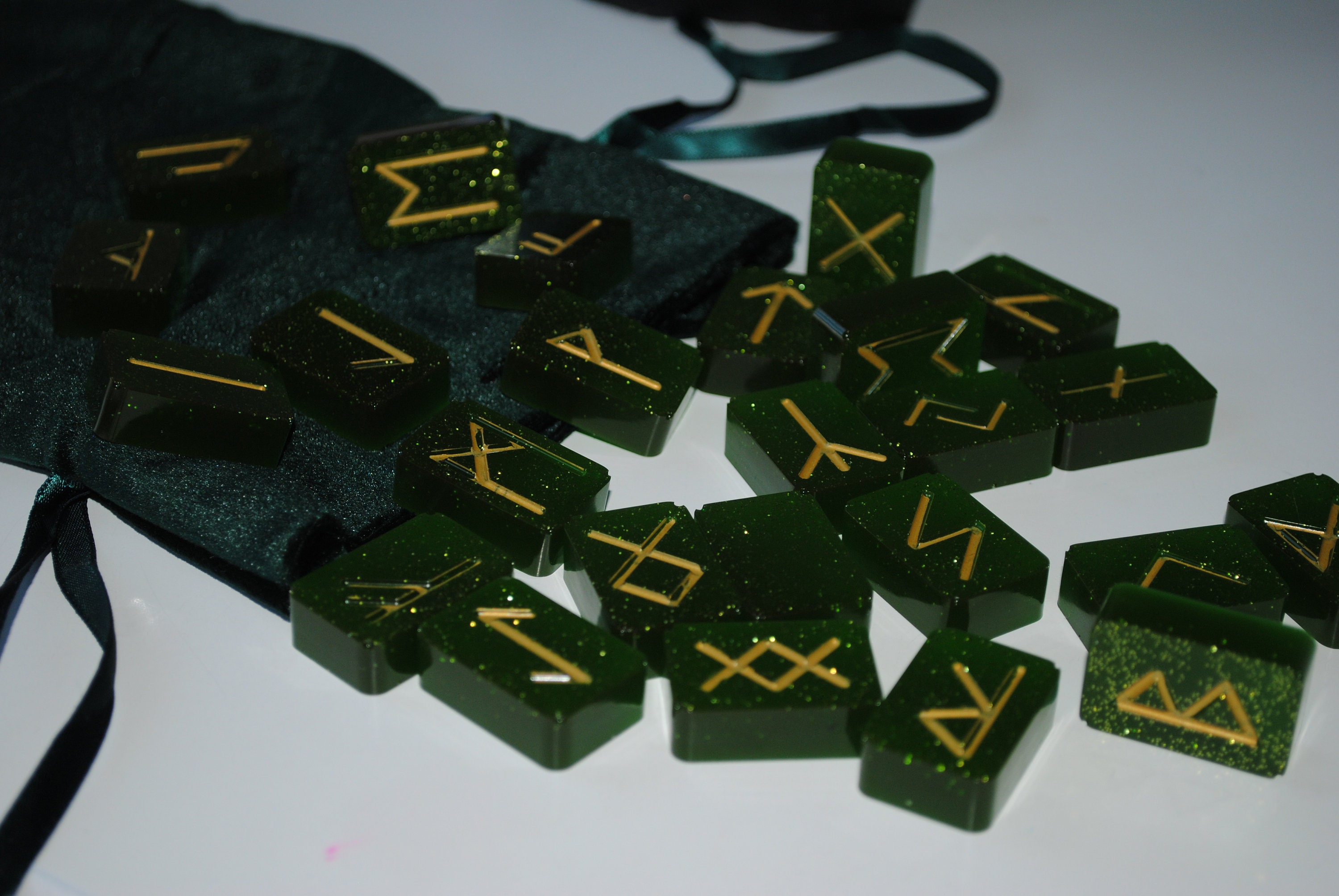 Elder Futhark Runes Witch Ancient Modern Divination Set - Etsy