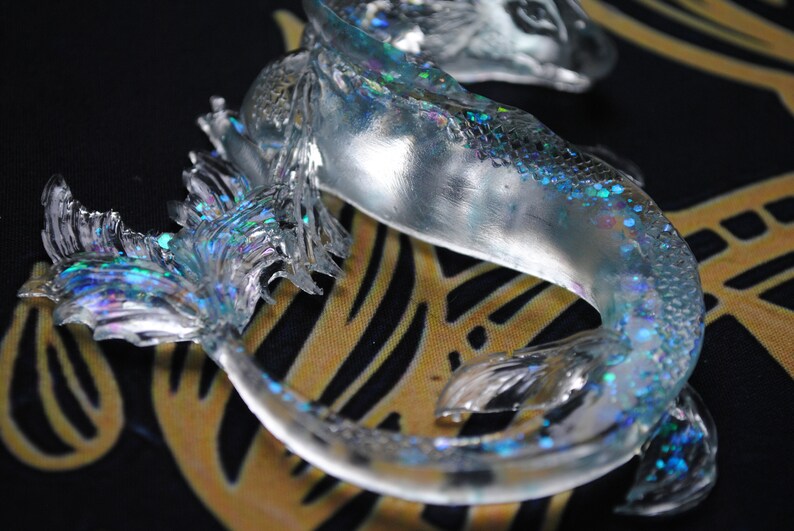 Water Dragon Resin Figurine - Etsy