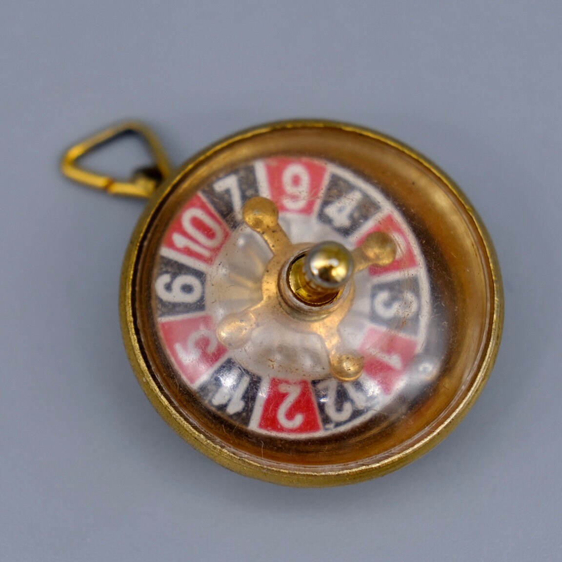 A Very Unusual Vintage Working Roulette Wheel Pendant Made - Etsy