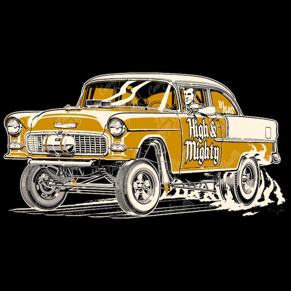 1955 Bowtie Straight Axle Gasser Digital Vector File PMS | Etsy